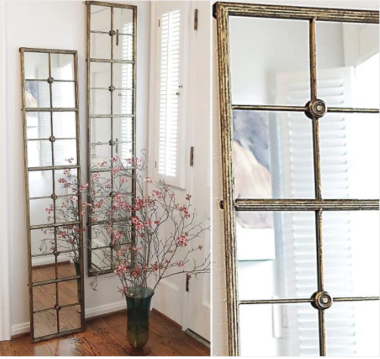 Vintage Decorative Window Pane Mirrors for Any Room Antique Farmhouse
