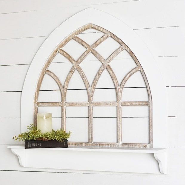 Arched Window Pane Wall Decor | Antique Farmhouse