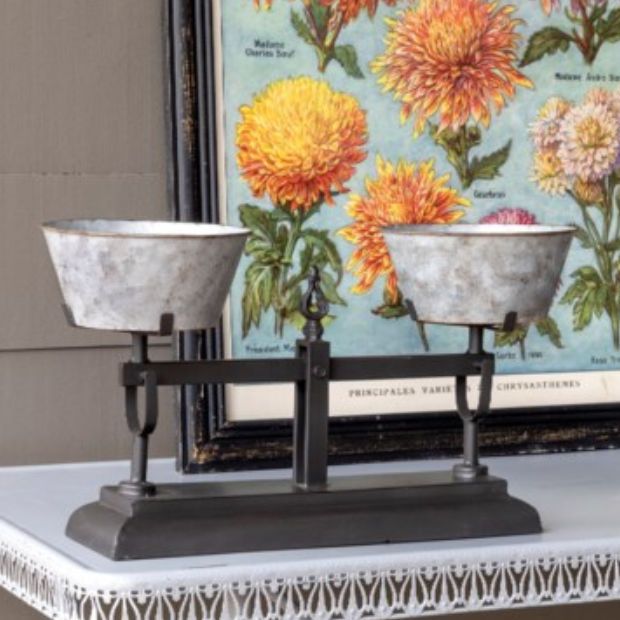 Double Pot Scale Planter | Antique Farmhouse