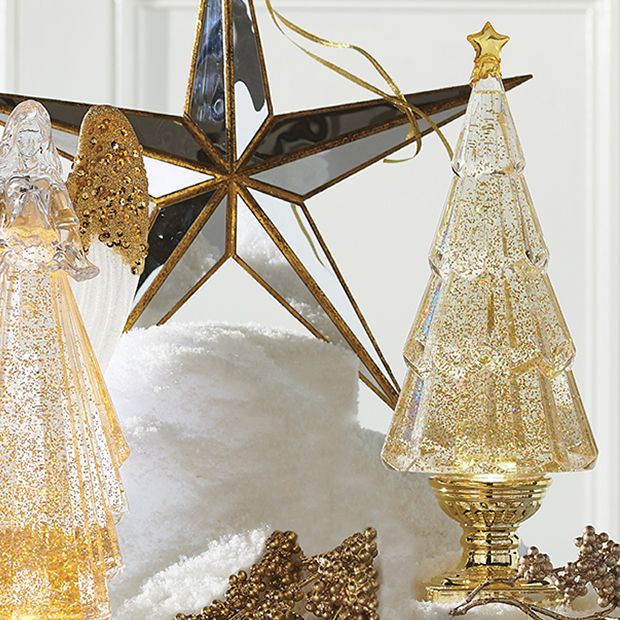 Glitter Swirl Lighted Tree | Antique Farmhouse