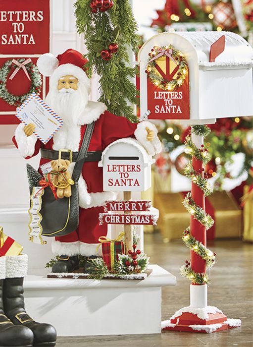Lighted Santa Letters Mailbox | Antique Farmhouse