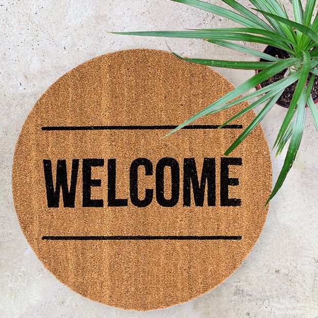Round Coir Welcome Mat | Antique Farmhouse