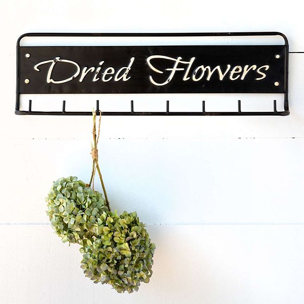 Dried Flowers Wall Rack | Antique Farmhouse