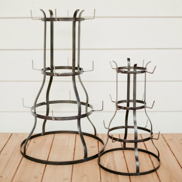 Vintage Inspired Bottle Drying Rack, Set of 2 | Antique Farmhouse