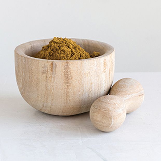 Simple Sandstone Mortar and Pestle | Antique Farmhouse