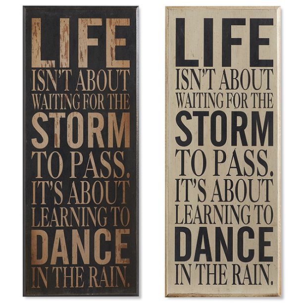 Inspirational Wall Signs Set of 2 | Antique Farmhouse