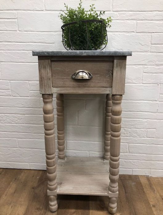 Pale Pine Telephone Table | Antique Farmhouse