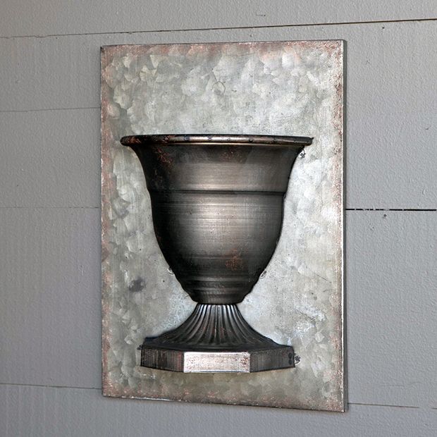Metal Wall Urn Decor | Antique Farmhouse