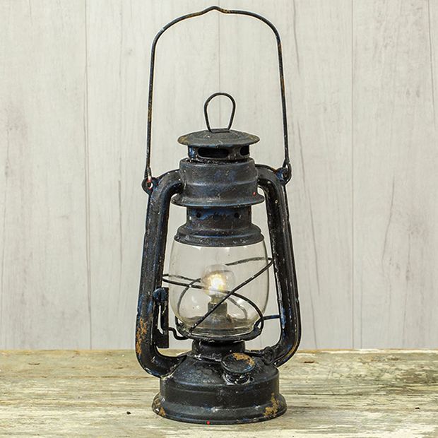 Rusty Vintage Inspired LED Lantern | Antique Farmhouse