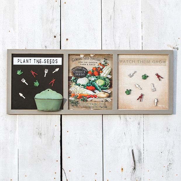 Plant The Seed Organizer Board | Antique Farmhouse