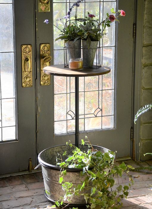 Planter Bucket Cocktail Table | Antique Farmhouse