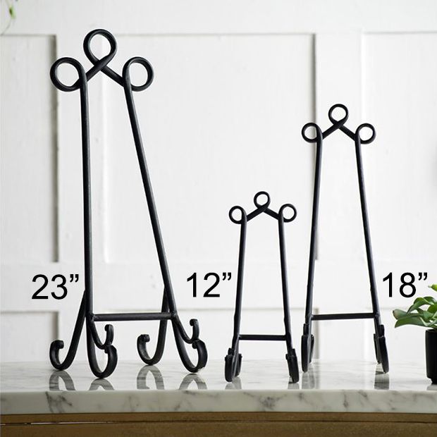 Elegant Metal Plate Display 23 Inch | Antique Farmhouse