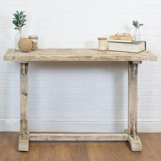 Natural Farmhouse Accent Table | Antique Farmhouse