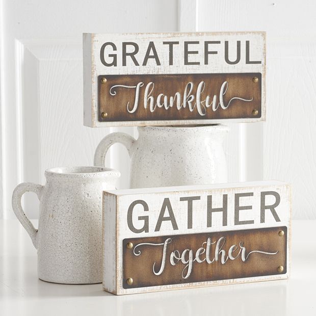 Inspirational Seasonal Farmhouse Signs Set of 2 | Antique Farmhouse