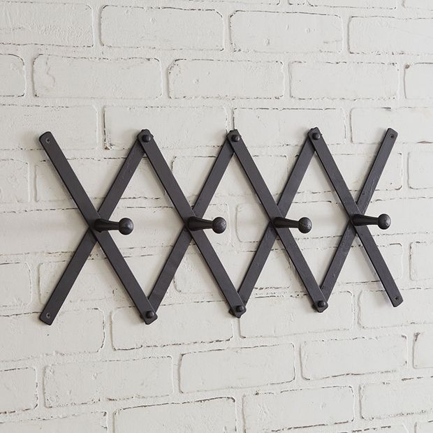 Accordion 4 Hook Wall Mount Coat Rack | Antique Farmhouse