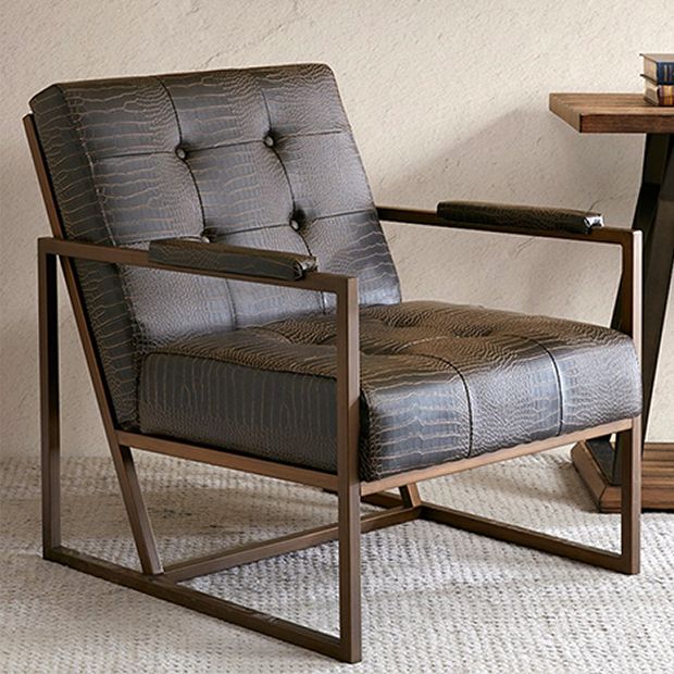 Deep Seated Upscale Lounge Chair | Antique Farmhouse