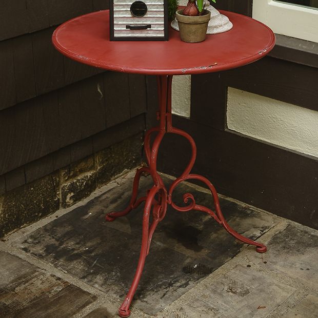 Rustic Metal Bistro Table | Antique Farmhouse