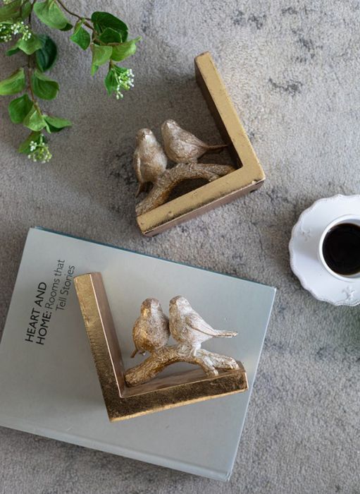 Birds on Branch Bookends | Antique Farmhouse