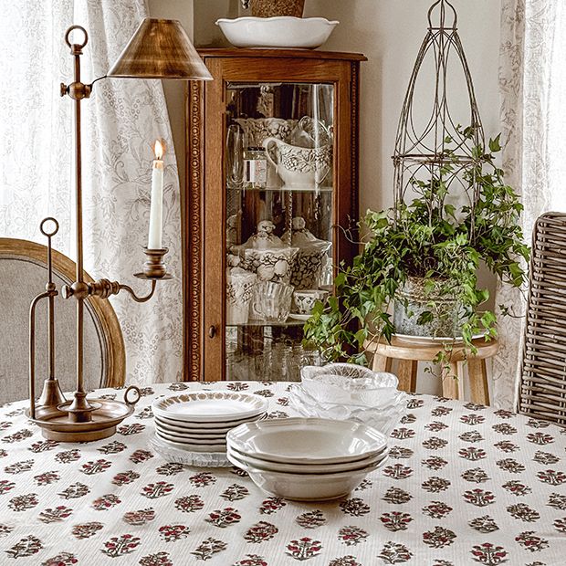 Botanical Harvest Tablecloth | Antique Farmhouse