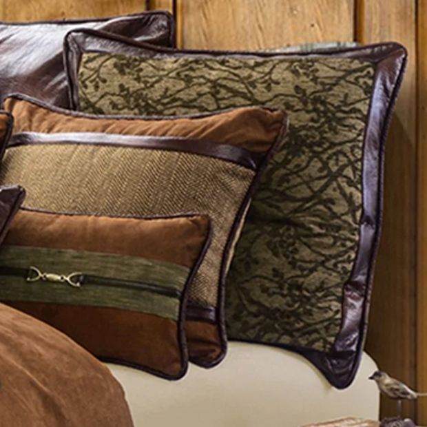 Branch Pattern Reversible Euro Sham | Antique Farmhouse