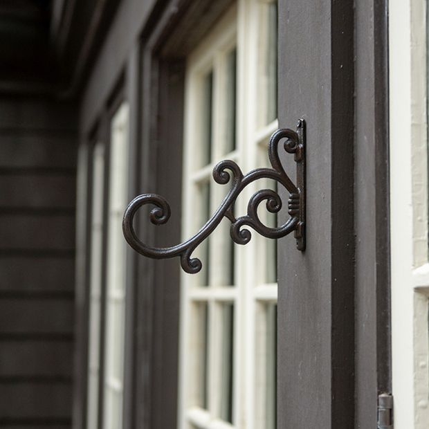 Brown Metal Scroll Wall Hook | Antique Farmhouse