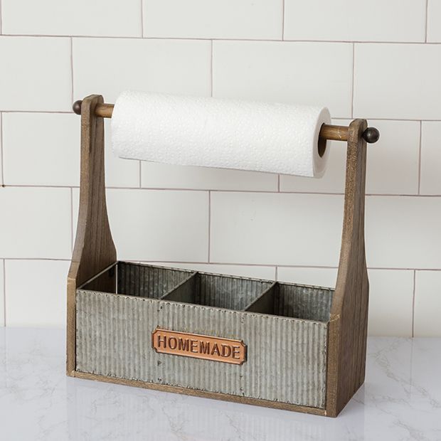 Farmhouse Paper Towel Table Caddy | Antique Farmhouse