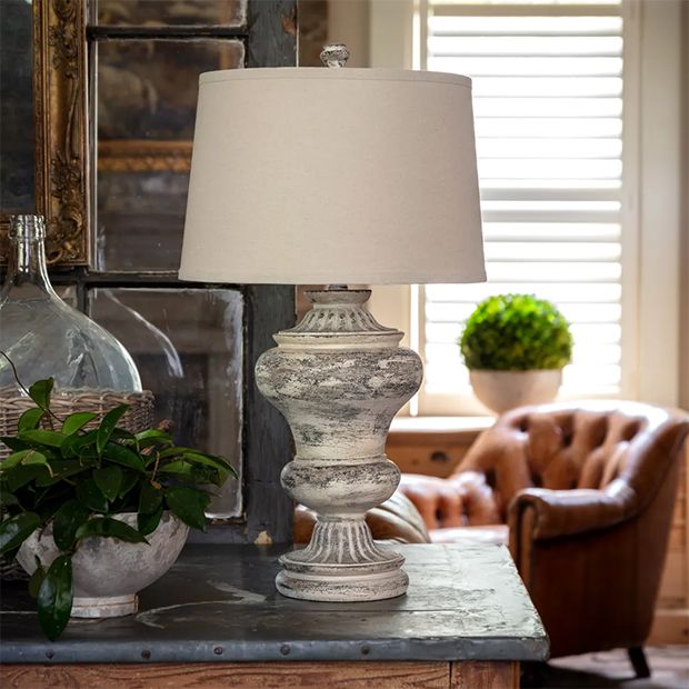 Chic Rustic Farmhouse Table Lamp | Antique Farmhouse