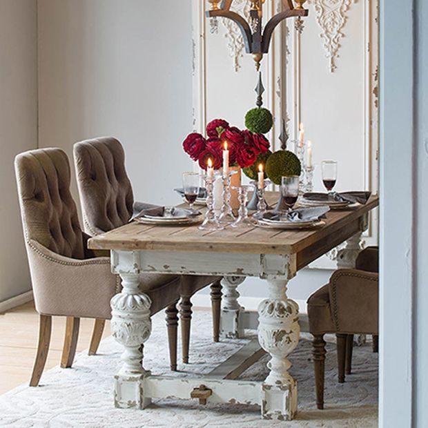 Chippy Farmhouse Rectangle Dining Table | Antique Farmhouse