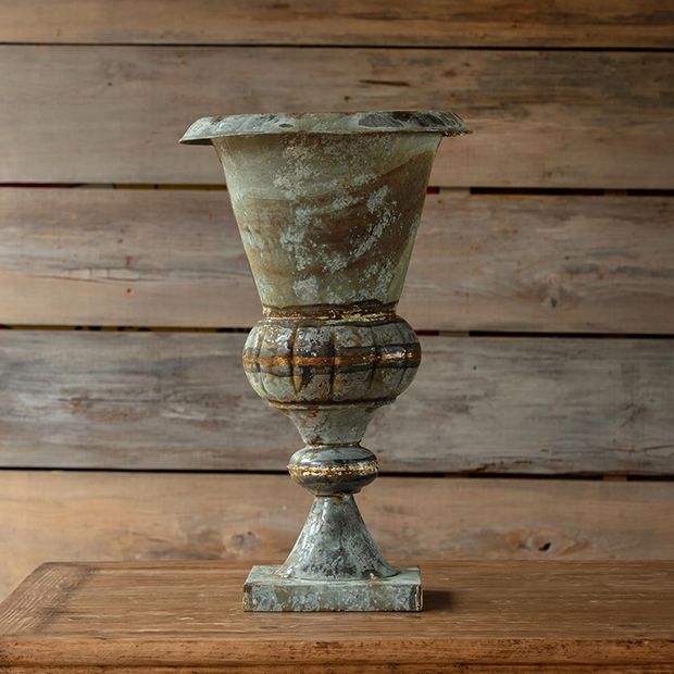 Rustic Weathered Church Urn | Antique Farmhouse