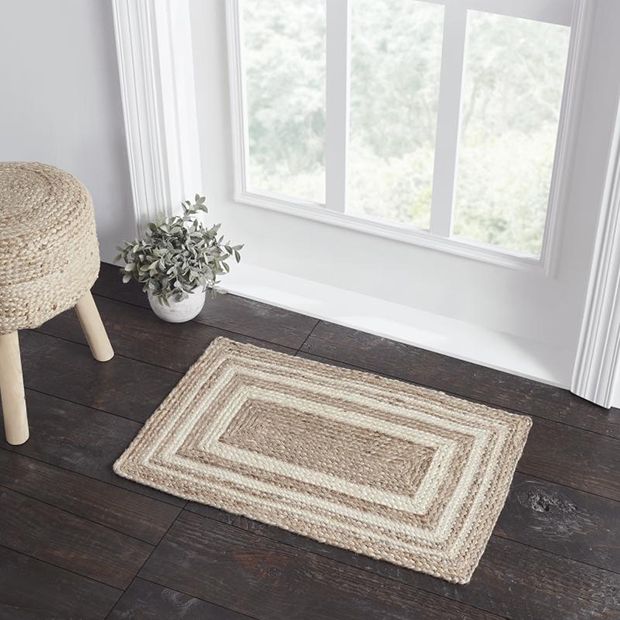 Classic Cottage Hues Braided Jute Rug | Antique Farmhouse