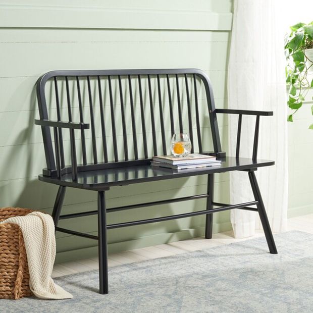 Classic Farmhouse Spindle Back Bench | Antique Farmhouse