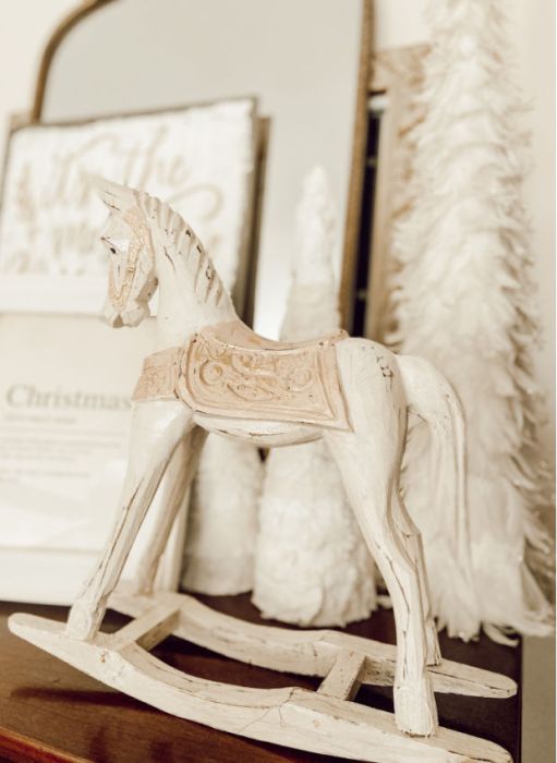 Classic Wood Rocking Horse Decor | Antique Farmhouse
