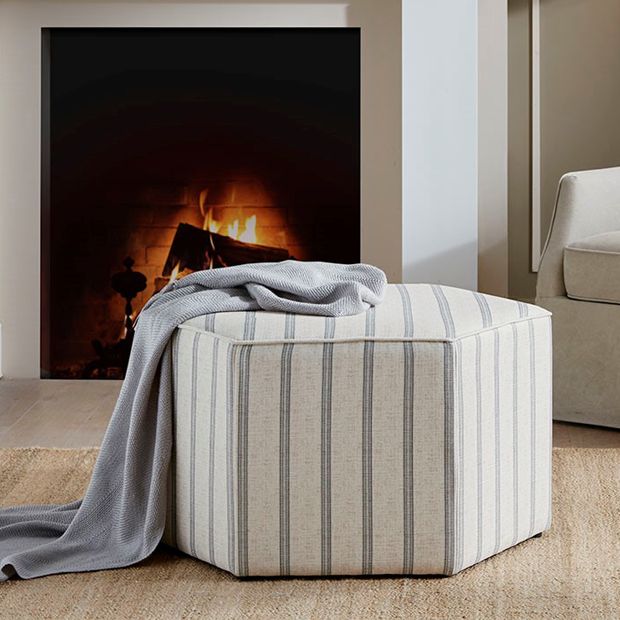 Country Chic Farmhouse Cocktail Ottoman | Antique Farmhouse