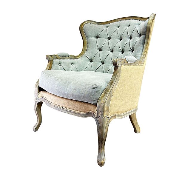 Country Cottage Wing Back Chair | Antique Farmhouse