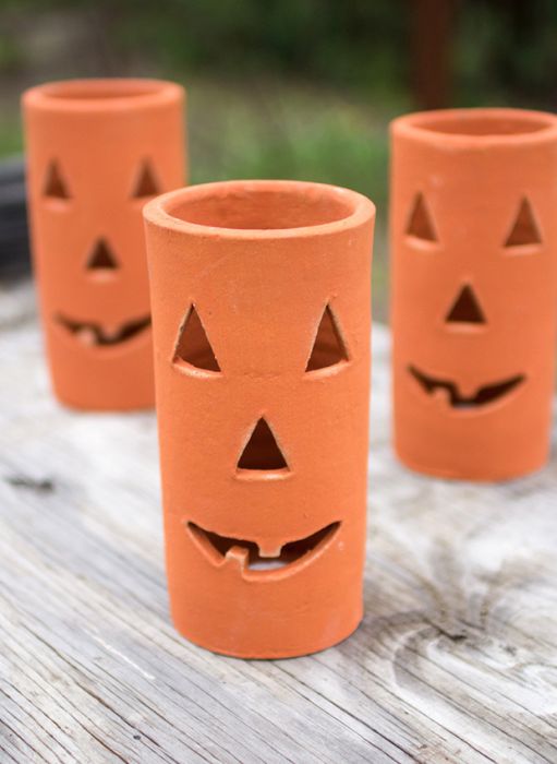 Cylinder Shaped Jack O Lantern | Antique Farmhouse
