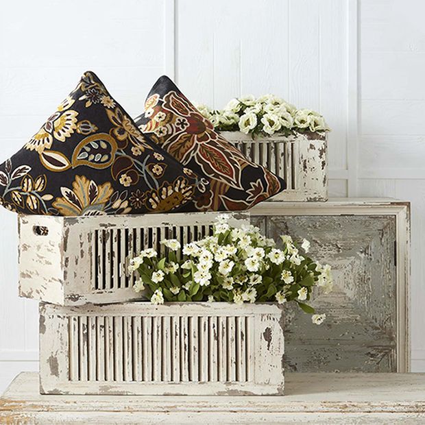 White Washed Crates Set of 3 | Antique Farmhouse