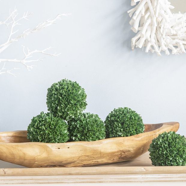 Decorative Boxwood Ball Bowl Fillers Set of 6 | Antique Farmhouse