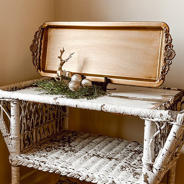 Decorative Ornate Handled Tray | Antique Farmhouse
