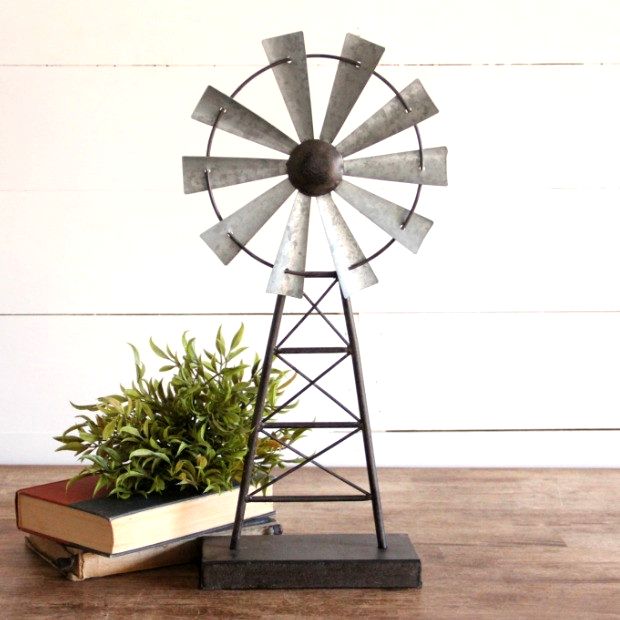 Farmhouse Table Top Windmill | Antique Farmhouse