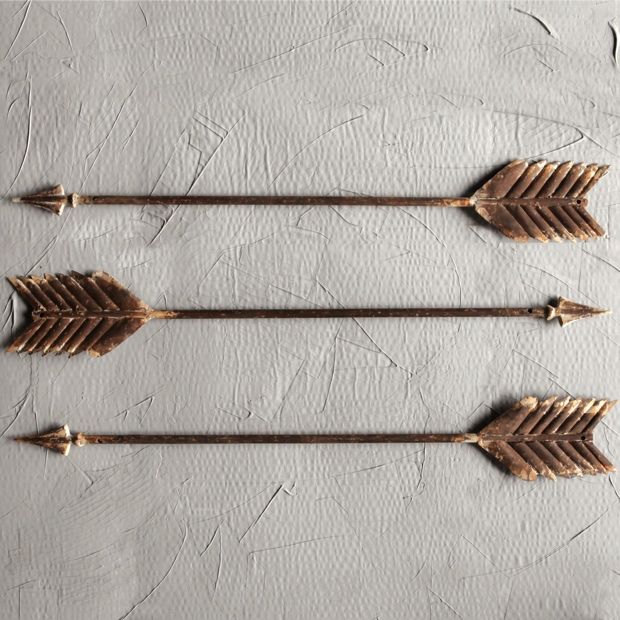 Distressed Metal Arrow Decor | Antique Farmhouse