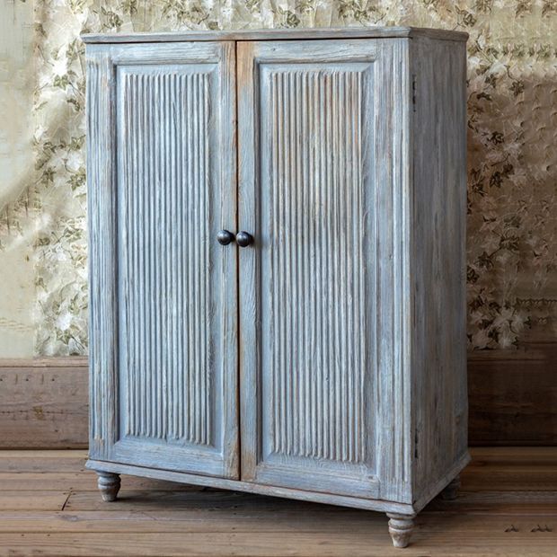 Distressed Hallway Storage Cabinet | Antique Farmhouse