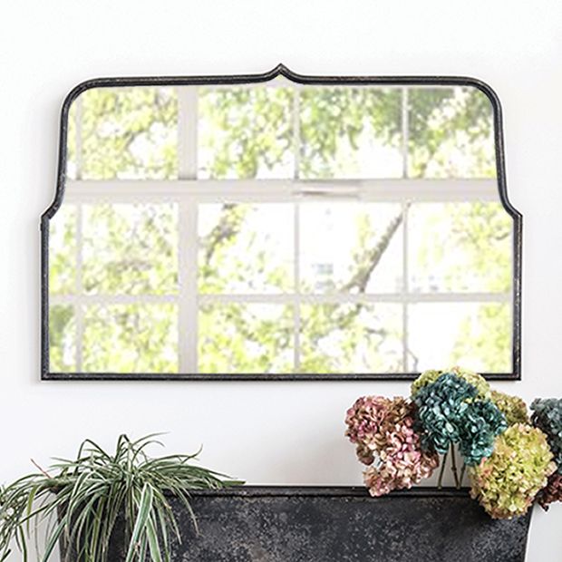 Distressed Metal Statement Mirror | Antique Farmhouse