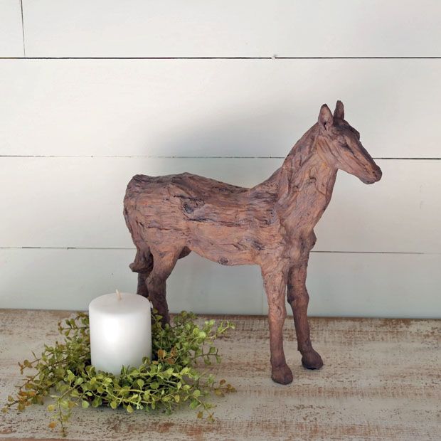 Rustic Horse Statue | Antique Farmhouse
