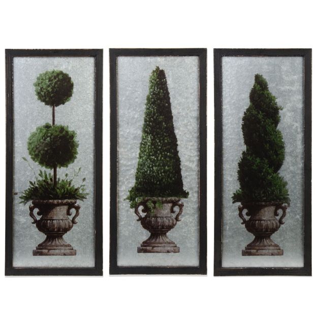 Topiary Wall Art Arrangment Set of 3 | Antique Farmhouse