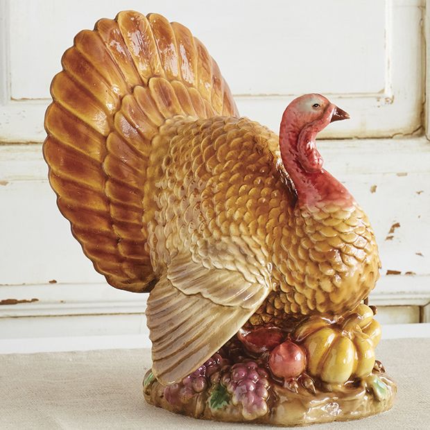 Harvest Turkey Figurine | Antique Farmhouse