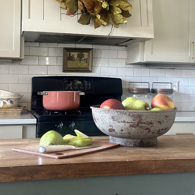Earthy Farmhouse Distressed Metal Display Bowl 12 Inch | Antique Farmhouse