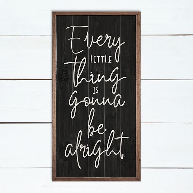 Every Little Thing Framed Wall Sign Antique Farmhouse