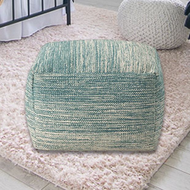 Hand Woven Pouf Ottoman | Antique Farmhouse