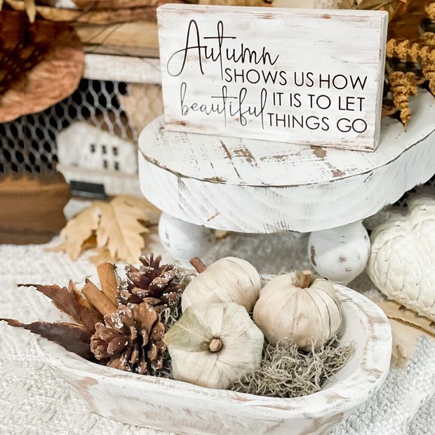 4 Piece Farmhouse Fall Vignette Bundle | Antique Farmhouse