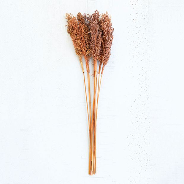 Faux Natural Corn Grass Stems Bundle | Antique Farmhouse